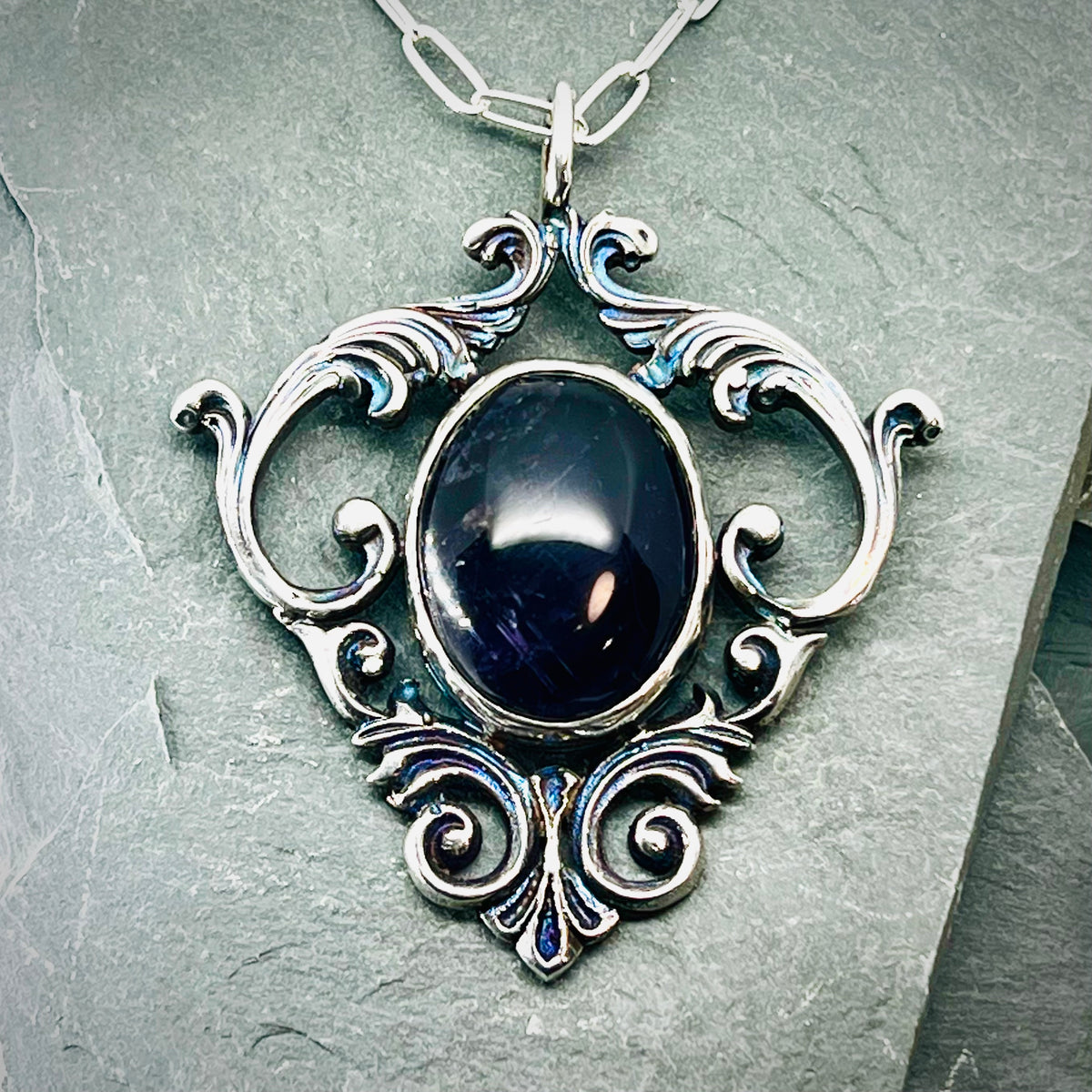 Gothic Amethyst Pendant – Amelia’s by Design Jewelry Studio